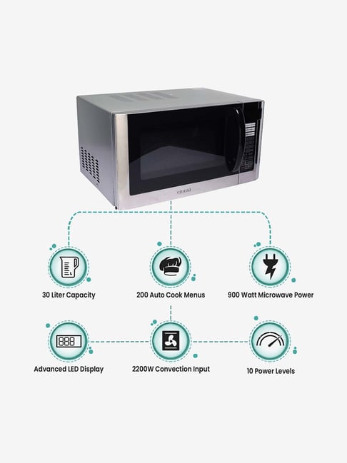 Buy Croma CRAM0192 30L Convection Microwave Oven 200 Auto Cook Menus ...