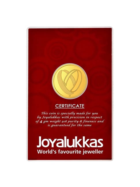 Buy Joyalukkas Vishnu 22k (916) 4g Gold Coin Online At Best Price ...