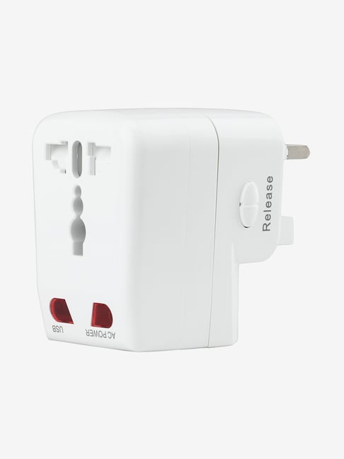 Buy Croma 1A 1 USB Port Universal Travel Adapter (White) Online At Best ...