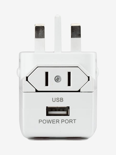 Buy Croma 1A 1 USB Port Universal Travel Adapter (White) Online At Best ...