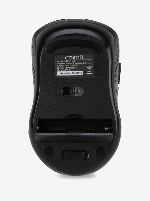 Buy Croma Wireless Keyboard and Mice Combo (CRXM5104, Black) Online at ...