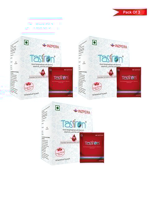 Buy Inzpera Tasiron (Tangy Orange Flavour) - Pack of 3 at Best Price ...