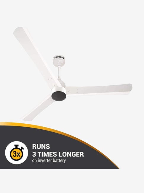 Atomberg Renesa Plus 1200 mm 3 Blades Ceiling Fan with Remote (Pearl ...
