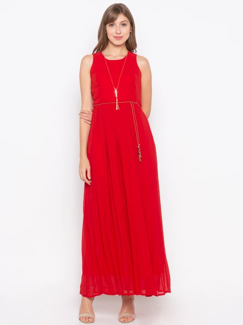 Buy ITI Red Maxi Dress for Women Online @ Tata CLiQ