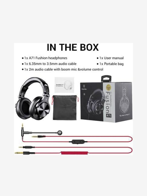Buy OneOdio A71 Wired Headset (Black) Online at Best Prices | Tata CLiQ