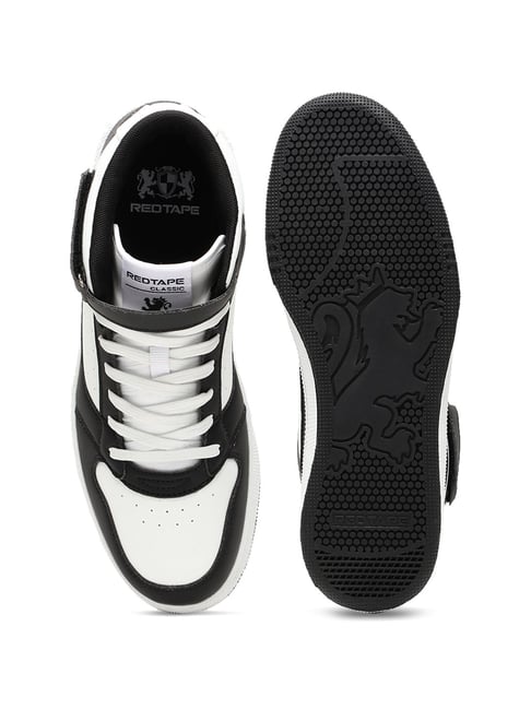 Buy Red Tape Black & White Ankle High Sneakers for Men at Best Price ...