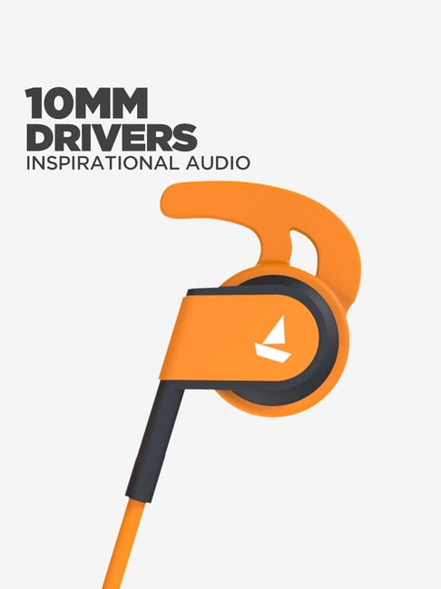 Buy boAt BassHeads 242 Wired Earphone With Mic (Orange) Online At Best ...