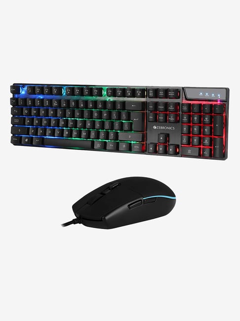 Buy Zebronics Zeb-War Wired Gaming Keyboard and Mouse (Black) Online At ...