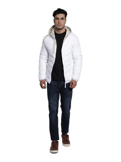 Buy Red Tape White Full Sleeves Hooded Jacket for Men's Online @ Tata CLiQ
