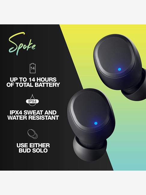 Buy Skullcandy Spoke True Wireless EarPods with Mic (Black) Online At ...