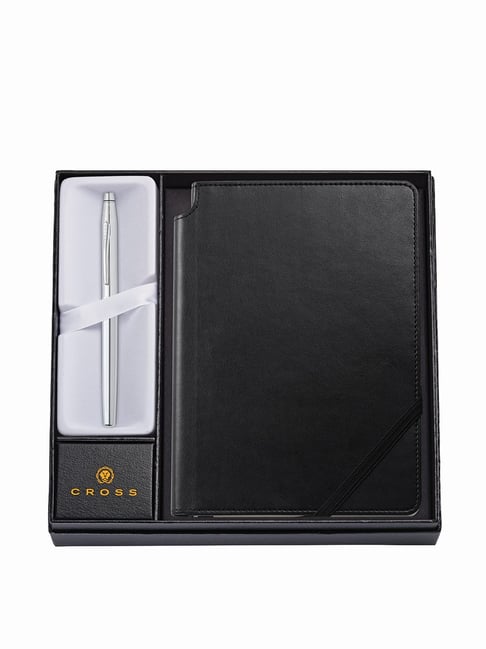 Buy Cross Black & Silver Notebook & Pen Gift Set Online At Best Price ...