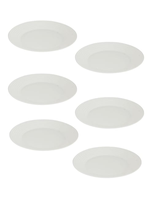 Buy Luminarc Harena White Opalware Dinner Plates - Set of 6 at Best ...