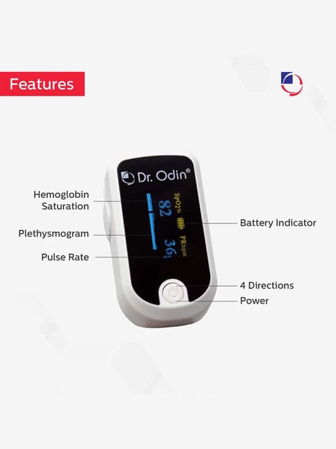 Buy Dr. Odin PI FS20E Fingertip Pulse Oximeter Plus (White) Online At Best Price @ Tata CLiQ
