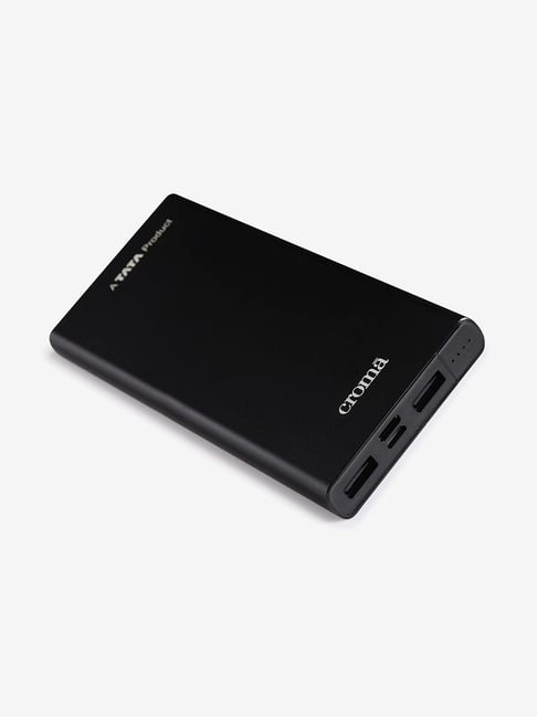 Buy Croma 10W Fast Charge 10000mAh lithium polymer Power Bank CRCA0083 ...