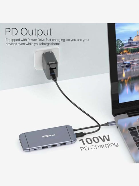 Buy Portronics Mport 9C POR-1197 Multiport USB Hub (Silver) Online At ...