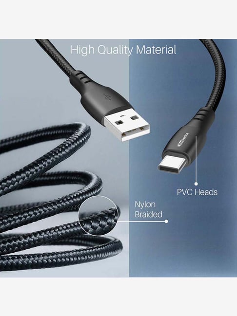 Buy Portronics Konnect A POR-1161 1m 3Amp USB to Type-C Cable Online At ...