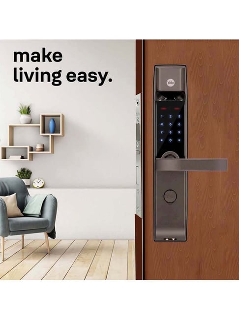Buy Yale YDM 4115 Smart Door Lock with Wi-Fi Connectivity (Brown ...