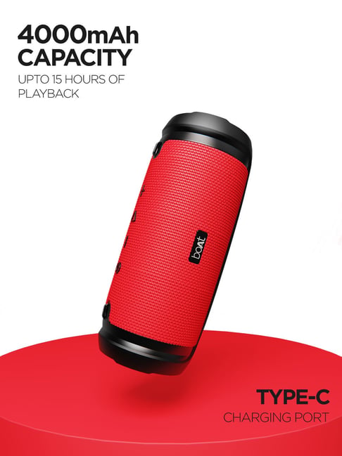 Buy boAt Stone 1500 T 40W Wireless Bluetooth Speaker (Red) Online At ...