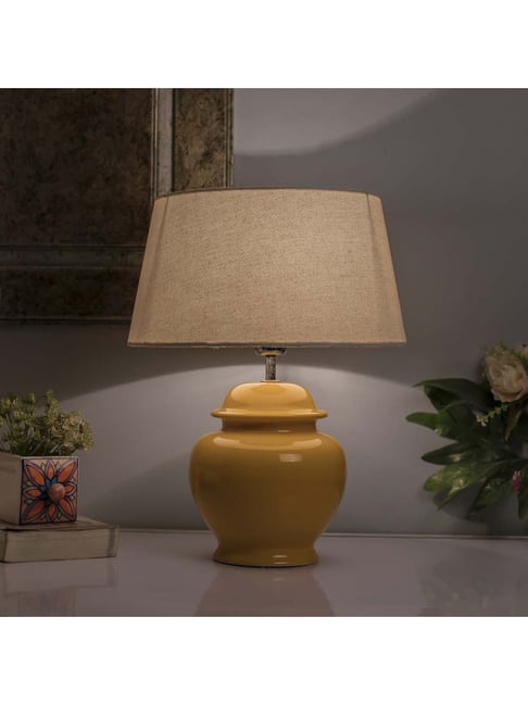 Yellow Ceramic Table Lamps Buy Homesake Yellow Ceramic Table Lamps