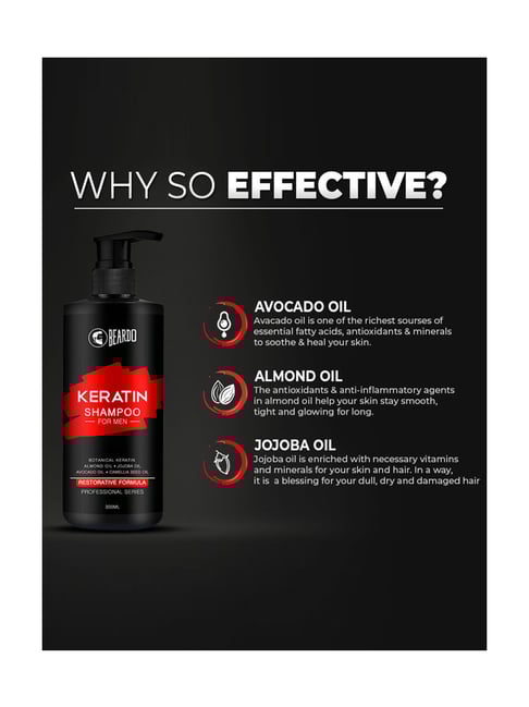 Buy Beardo Hair Growth & Damage Control Keratin Shampoo - 300 ml Online ...