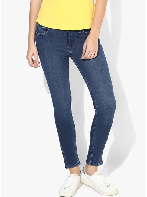Buy Levi s Royal Blue Cotton Jeans for Women Online Tata CLiQ
