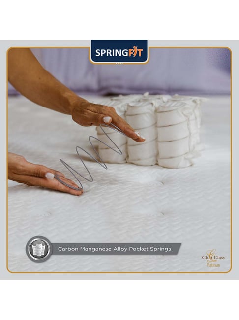 Buy Springfit Club Class Platinum Pocket Spring Orthopaedic Mattress at Best Price Tata CLiQ