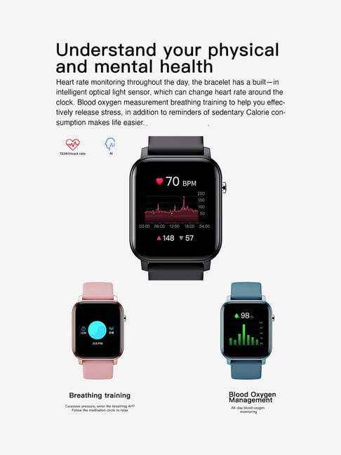 Buy FitSpark Eclipse Smartwatch (Rose Gold/Pink) Online At Best Price ...