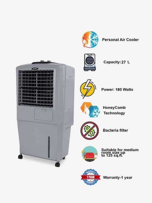 Buy Symphony Hiflo 27l Personal Air Cooler Grey Online At Best Prices