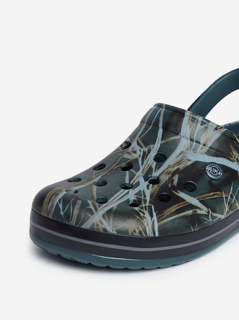 Buy SOLEPLAY by Westside Green Grass Printed Clogs Online at best price ...
