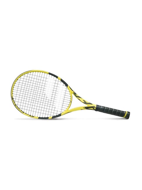 Babolat Black & Lime Yellow Pure Aero Unstrung Tennis Racquet