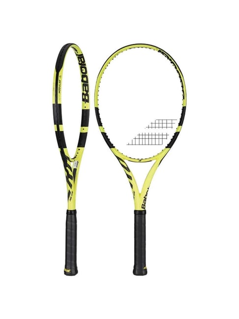 Babolat Black & Lime Yellow Pure Aero Unstrung Tennis Racquet