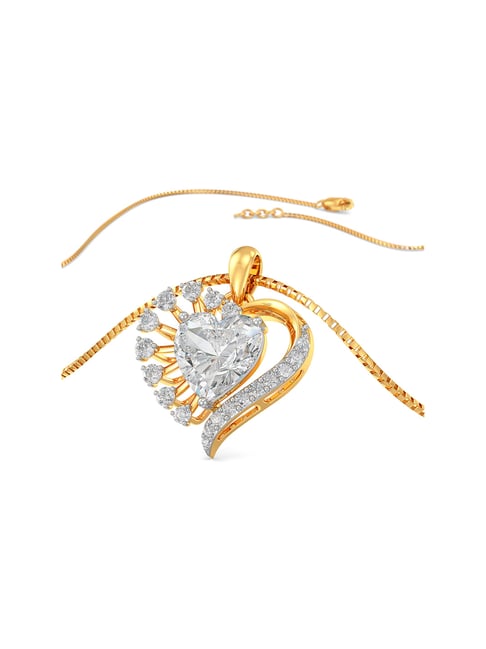 Buy Joyalukkas 18k Gold & Diamond Pendant with Chain for Women Online ...