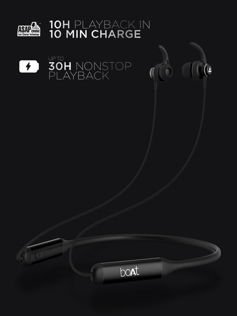 Buy boAt Rockerz 335 T Wireless Neckband (Active Black) Online At Best ...