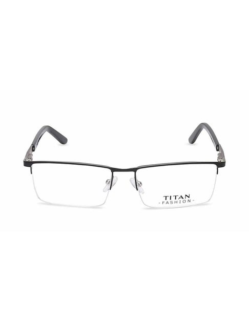 Buy Titan TF1109MHM1V Black Half Rim Rectangular Frame Online At Best ...