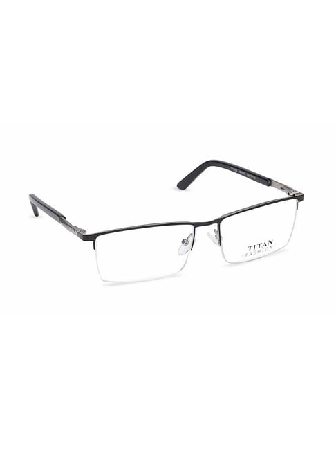 Buy Titan TF1109MHM1V Black Half Rim Rectangular Frame Online At Best ...