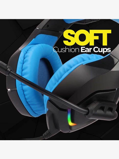 Buy Zebronics Zeb-Rush Wired Gaming Headset with Mic (Blue) Online At ...