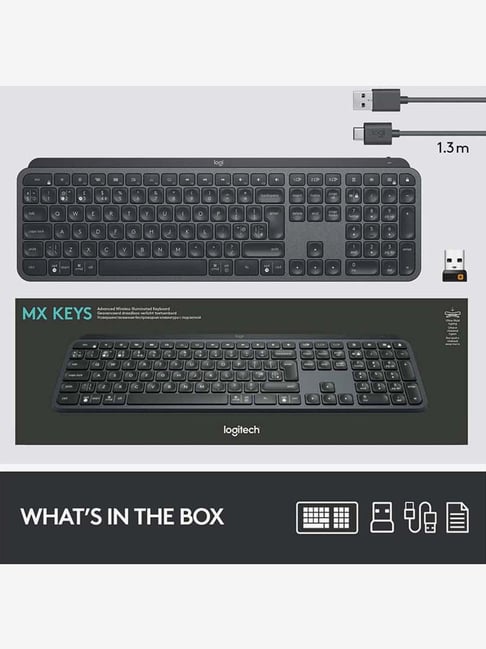 Buy Logitech MX Keys 920-009418 Keyboard with Proximity Sensors Online ...