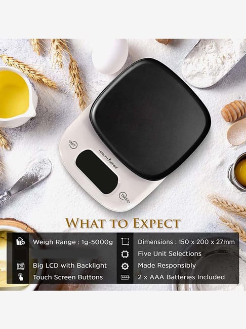 Buy HealthSense Chef-Mate KS-63 Digital Kitchen Weighing Scale Online ...