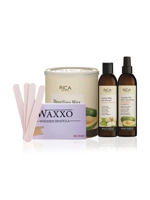 Buy Rica Wax Brazilian Stripless Wax Starter Kit - 1350 ml Online At ...