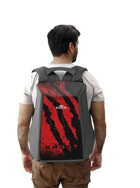 Buy Gods Anti-Theft 25 Ltrs Black & Red Medium Laptop Backpack Online ...