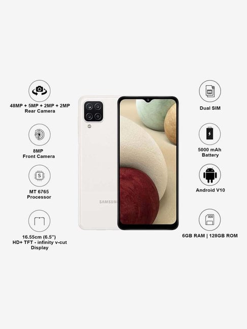 Buy Samsung Galaxy A12 128 GB (Black) 6 GB RAM, Dual SIM 4G Online At ...