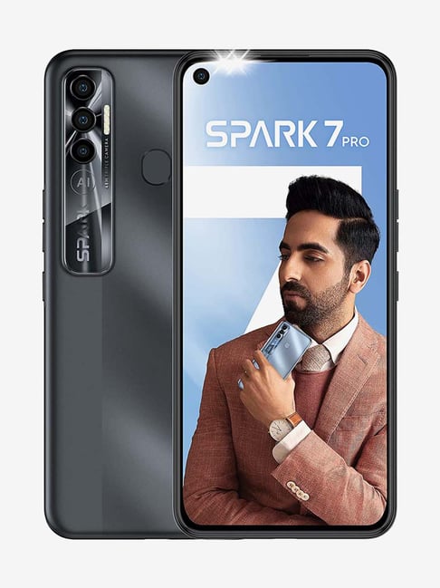 Buy Tecno Spark 7 Pro 64 GB (Magnet Black) 4 GB RAM, Dual SIM 4G Online ...