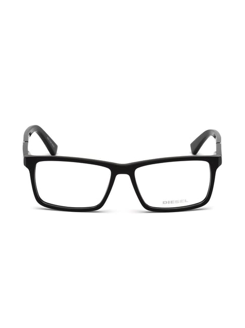 Diesel Black Rectangular Eye Frames for Men - Price History