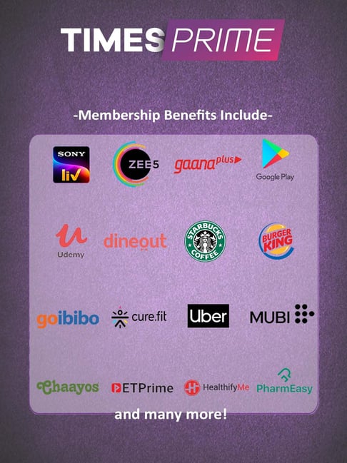 Times Prime Annual Membership (FREE subscription of Sony Liv, Zee5 ...