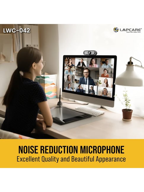Buy Lapcare Lapcam LWC-042 FHD 720P Webcam With Microphone (Black ...