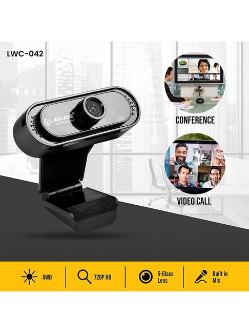 Buy Lapcare Lapcam LWC-042 FHD 720P Webcam With Microphone (Black ...