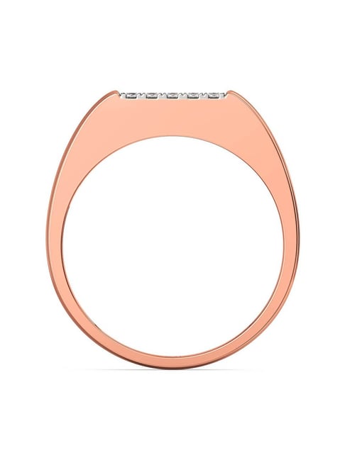 Buy Joyalukkas 18k Rose Gold & Diamond Ring for Men Online At Best ...