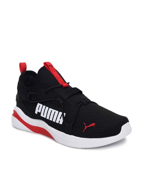 Buy Puma Kids Rift Pop PS Black & High Risk Red Running Shoes for Boys ...