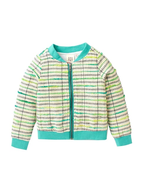 Buy Ed-A-Mamma Ed-a-Mamma Kids Multicolor Cotton Striped Jacket at Redfynd