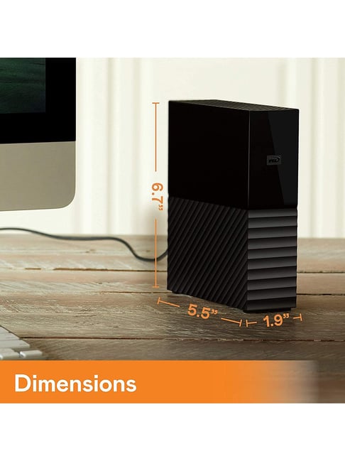 Buy WD My Book WDBBGB0140HBK-WESN 14TB Desktop Hard Drive (Black ...